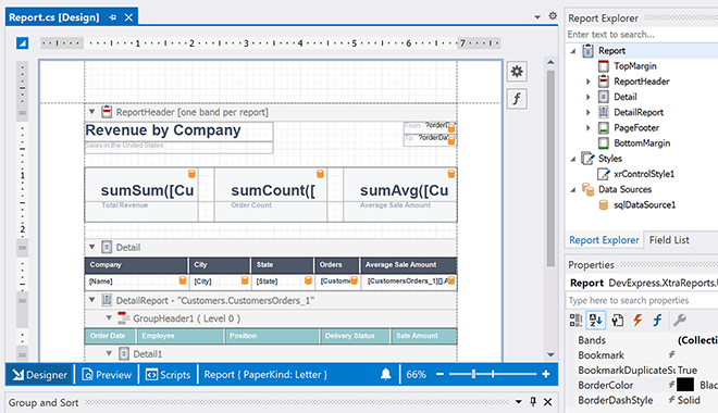 .NET Reporting for Windows Forms (WinForms) and WPF | DevExpress Reports