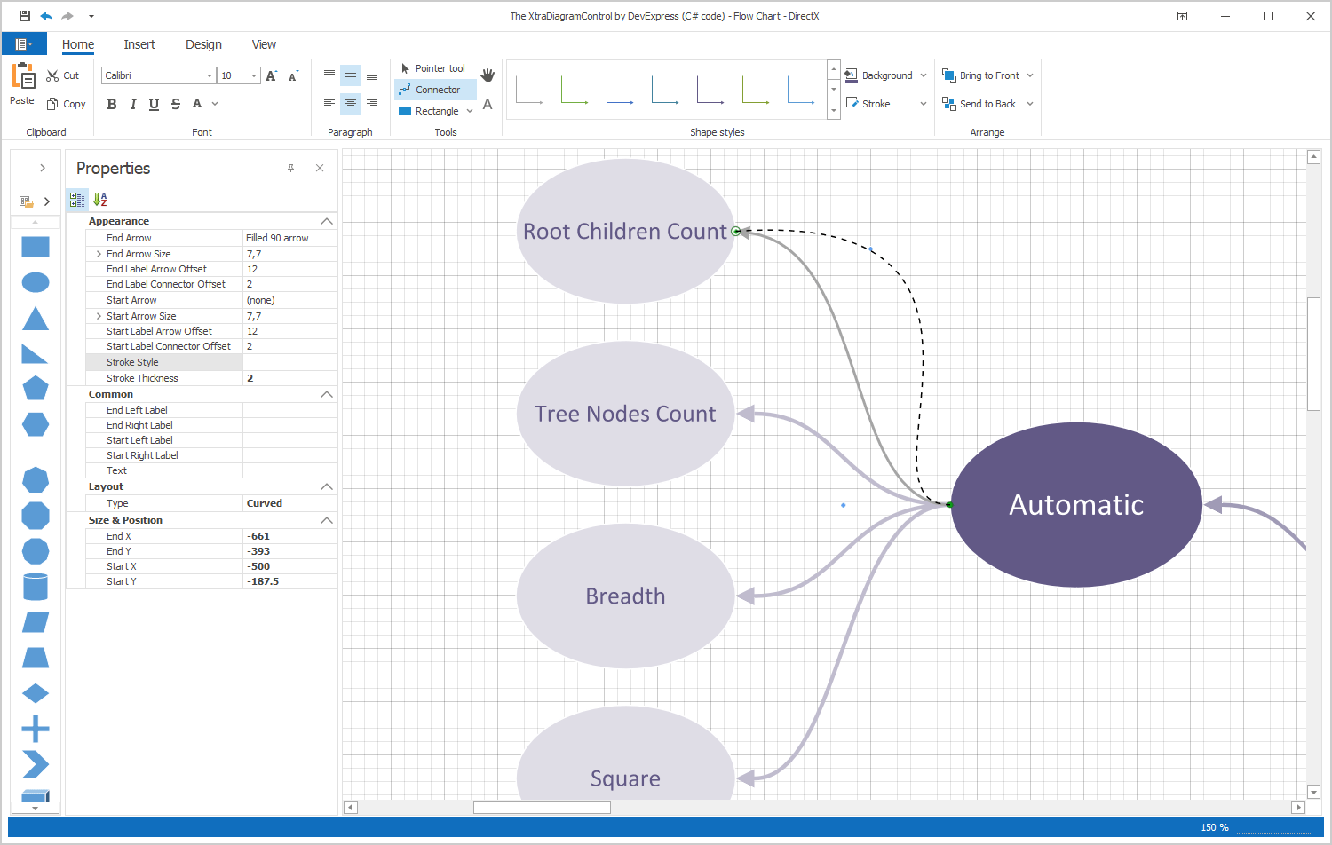 WinForms Diagram - Visio Drawing Live Editor for C# | DevExpress