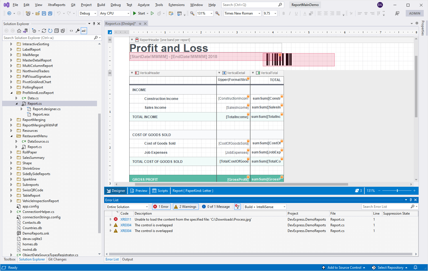 Report Designer for Visual Studio 2022 | DevExpress Reports